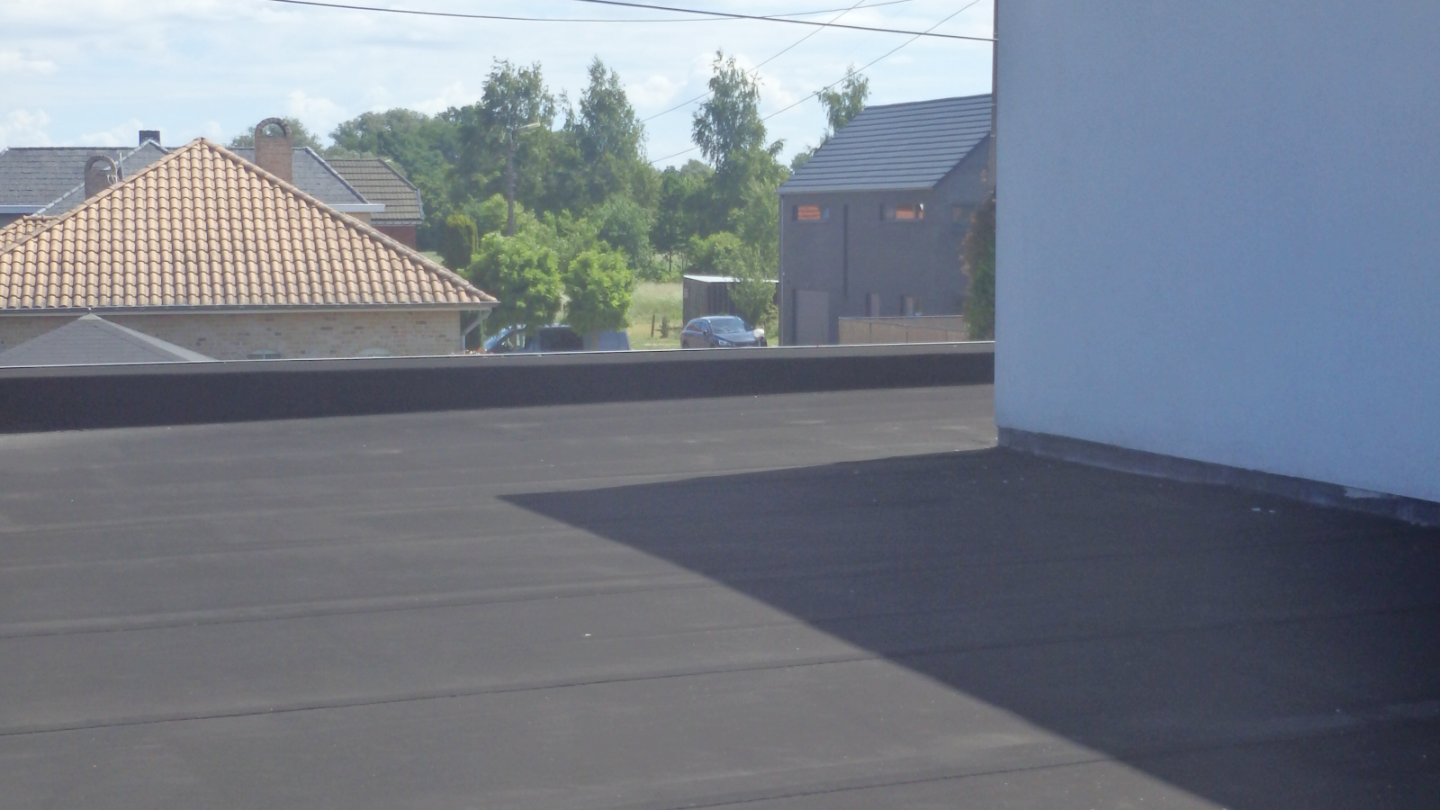 Resitrix EPDM plat dak nieuwbouw te Herentals
